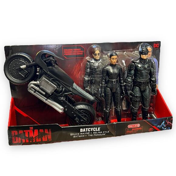 DC Comics | Toys | Dc Comics The Batman Batcycle Bruce Wayne Selina ...
